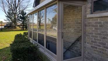 Basement entrance enclosure | Vinyl-Professionals Porch enclosures ...