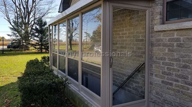 Basement entrance enclosure | Vinyl-Professionals Porch enclosures ...