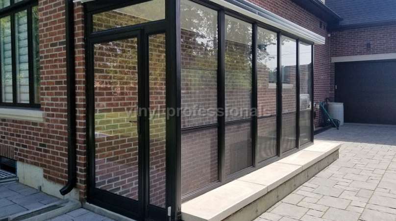 Basement entrance enclosure | Vinyl-Professionals Porch enclosures ...