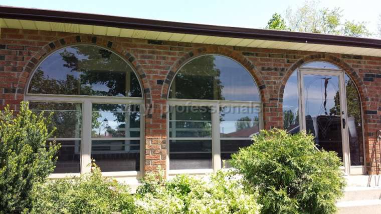 Arched porch enclosure | Vinyl-Professionals Porch enclosures, Windows ...